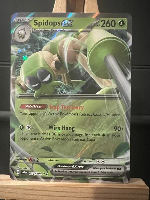 POKÉMON CARD - Spidops ex - Scarlet & Violet Base Set 019/198 Double ...