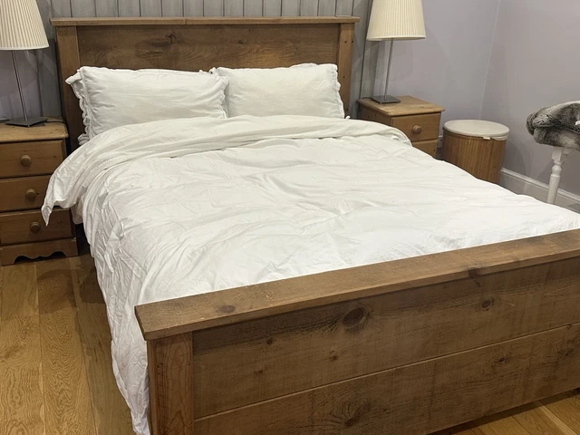 SOLID WOOD KING Size Bed Frame £205.00 - PicClick UK