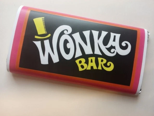 WILLY WONKA CHOCOLATE Bar w/Golden Ticket (Chocolate Included) (1 bar w ...