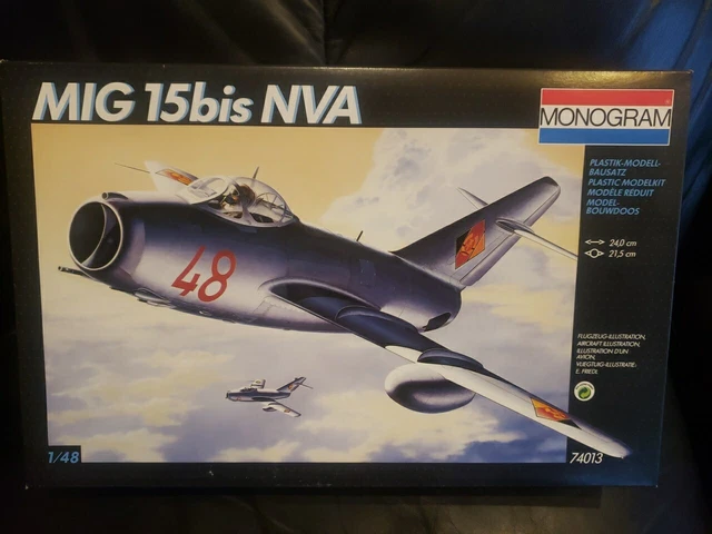 1992 MONOGRAM MIKOYAN Mig 15 bis NVA 1/48th scale model kit. £20.00 ...