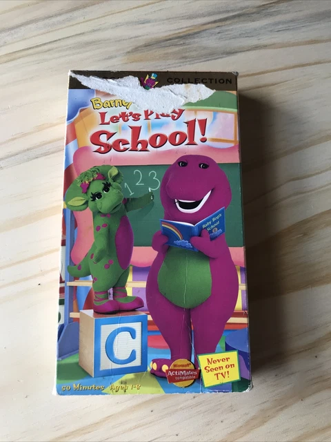 BARNEY LET’S PLAY School! VHS Video Tape Classic Collection VTG Sing ...