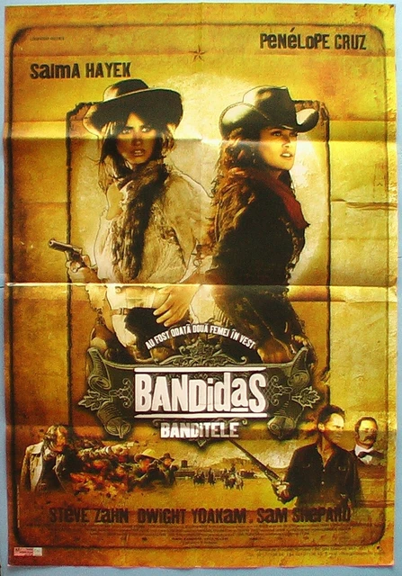 MOVIE POSTER=BANDIDAS/BANDITELEGARC(4)(SALMA HAYEK, Penelope Cruz) size ...