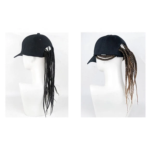 PUNK HAIR WIG Hat Hip-Hop Baseball Cap Hat With Dreadlocks Wig Hat ...