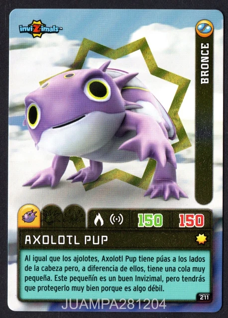 AXOLOTL PUP #211 Cromo Invizimals Criaturas Secretas 2023 Panini EUR 3 ...