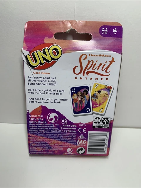 MATTEL SPIRIT UNTAMED UNO DreamWorks Matching Card Game £10.49 ...