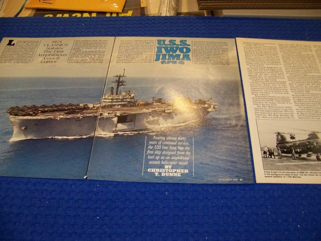 USS IWO JIMA (Lph-2) "First Amphibious Assault Carrier"..History/Photos ...