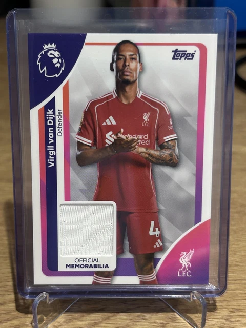 TOPPS PREMIER LEAGUE 2026 Virgil Van Dijk Patch Relic Liverpool FC £14.99 - PicClick UK