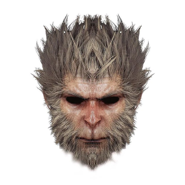 BLACK MYTH: WUKONG 3D Cosplay Monkey King Mask Headgear Halloween Party ...