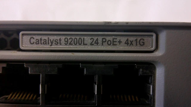 CISCO CATALYST C9200L-24P-4G-E PoE+ 4x1G Ethernet Network Switch C9200L £942.76 - PicClick UK