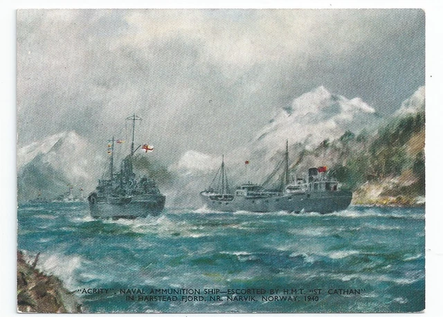 HMS ST CATHAN ASW Trawler Royal Navy Unused Postcard £10.00 - PicClick UK