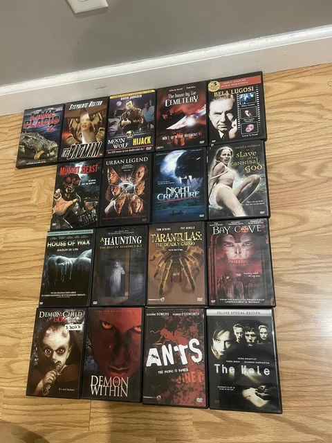HORROR MOVIE DVD Lot 17 DVDs- Mutant Beast Ants Bagman Night Creature ...