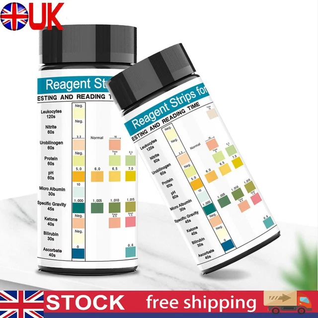 USEFUL 100 STRIPS Urinalysis Reagent Strips 10 Parameters Urine Test ...