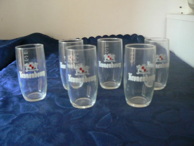 6 ANCIENS VERRES 25 cl KRONENBOURG PUBLICITAIRE VINTAGE COLLECTION BISTROT EUR 60,00 - PicClick FR
