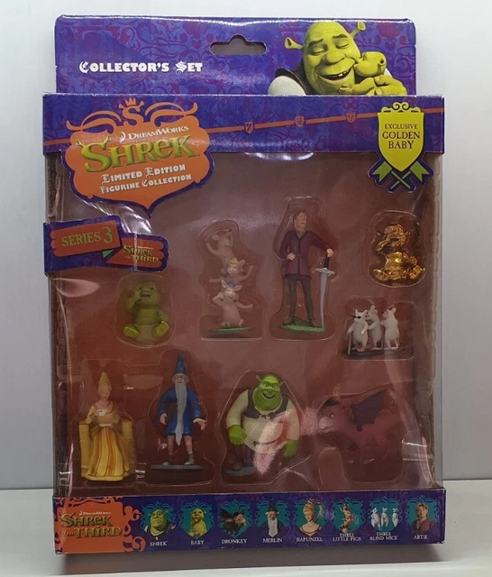 SHREK THE THIRD Limited Edition Figurine Collection Series 3 2007 NIB ...