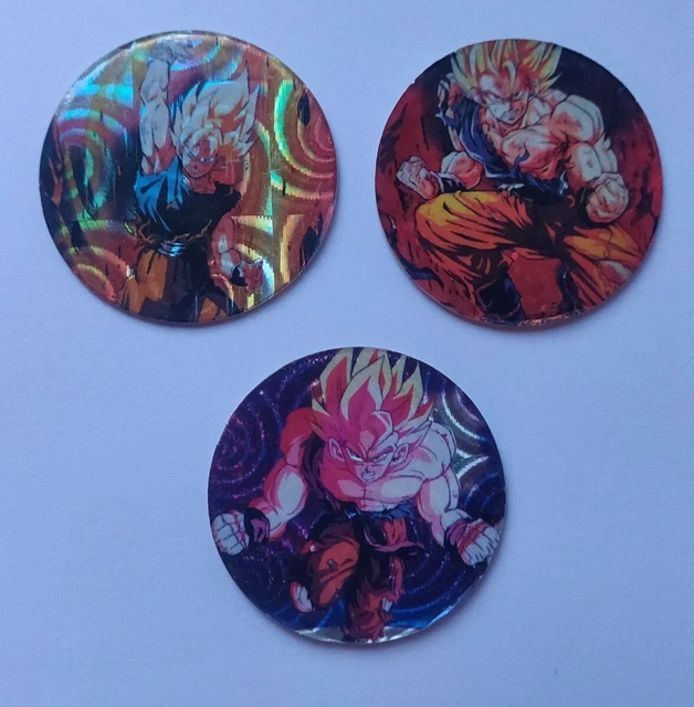LOT DE 3 Anciens Pogs Dragon ball Z - Collector - Ultra Rare EUR 6,00 ...