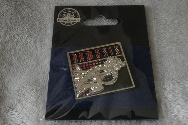 ALTON TOWERS THEME park Nemesis Rollercoaster pin badge 2018 Merlin EUR ...