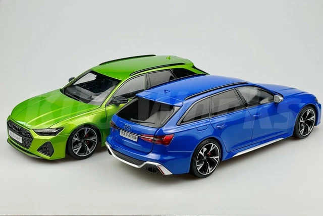 KILO WORKS KENGFAI 1:18 Audi RS6 C8 Wagon Metal Diecast Model Car Blue ...