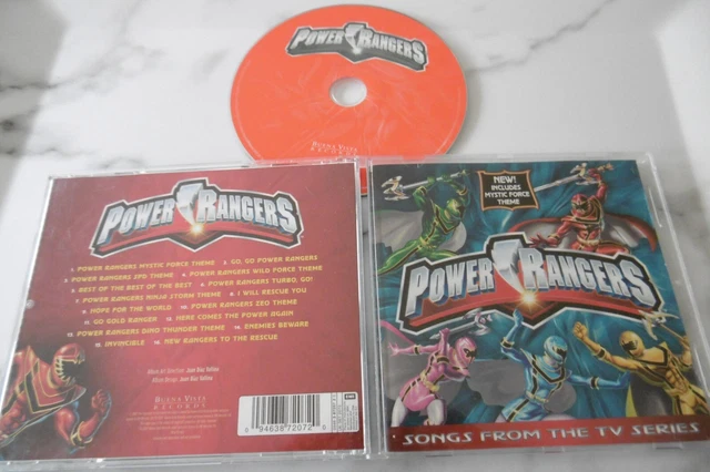 POWER RANGERS SONGS From The Tv Series Cd Album 16 Trk 2007 Disney ...