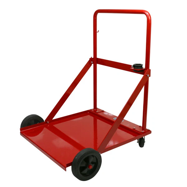 FAHRWAGEN FÜR 200L Fässer-rot-Stahl lackiert-mobil-fahrbar-Ölfass ...