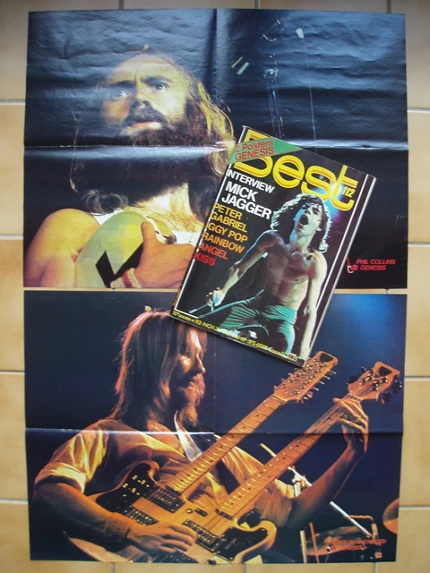 BEST N°112 POSTER Phil COLLINS / Mike RUTHERFORD PETER GABRIEL STONES ...
