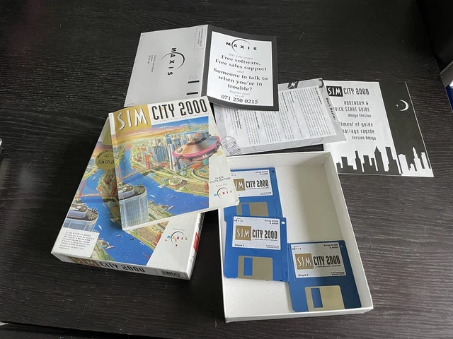 JEU VIDÉO ANCIEN Sim City 2000 Disquette Commodore Amiga 500 1200 EUR ...