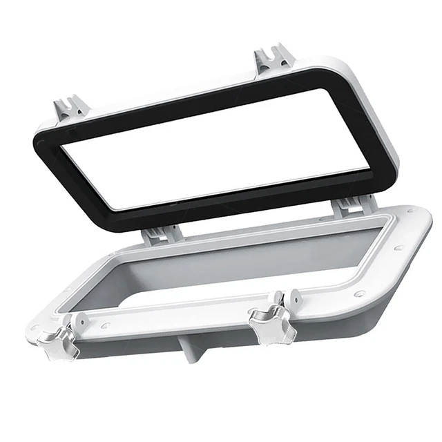 40X20CM MARINE/BOAT PORTLIGHT Access Hatch Window, Rectangular Opening ...