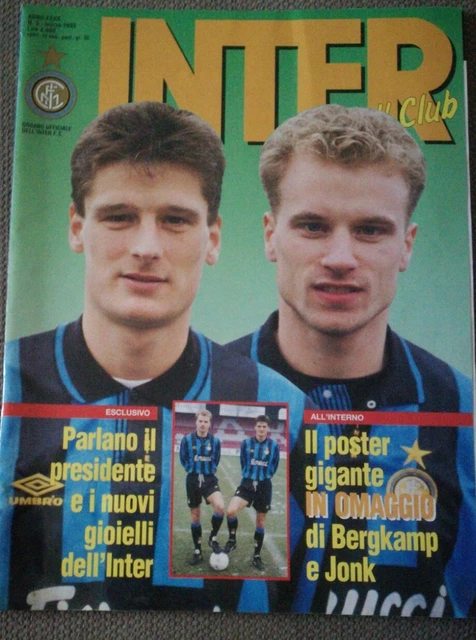 RIVISTA INTER FOOTBALL Club Anno 32 N 3 1993 No Poster Bergkamp E Jonk ...
