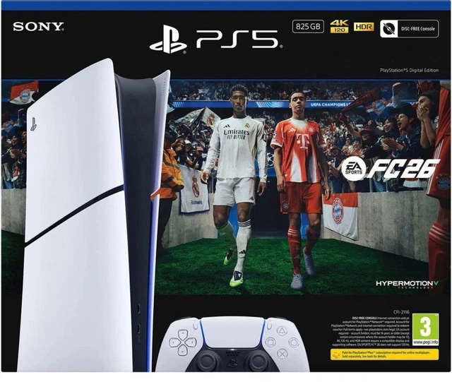PLAYSTATION 5 CONSOLE 825GB- EA Sports FC 26 Bundle PS5 - BRAND NEW AND ...