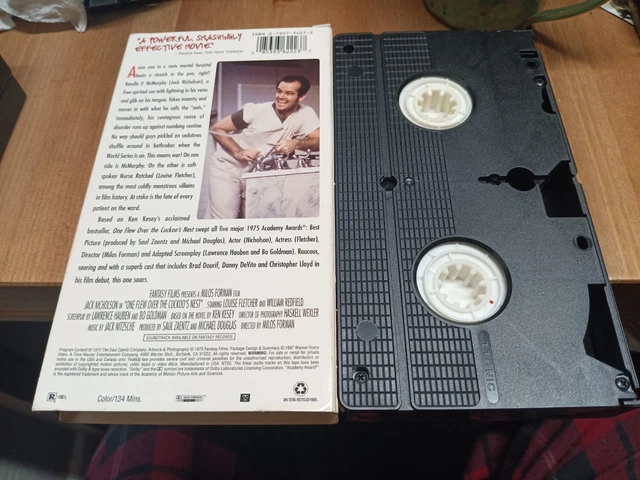 ONE FLEW OVER the Cuckoo’s Nest (VHS, 1997) Jack Nicholson, Louise ...