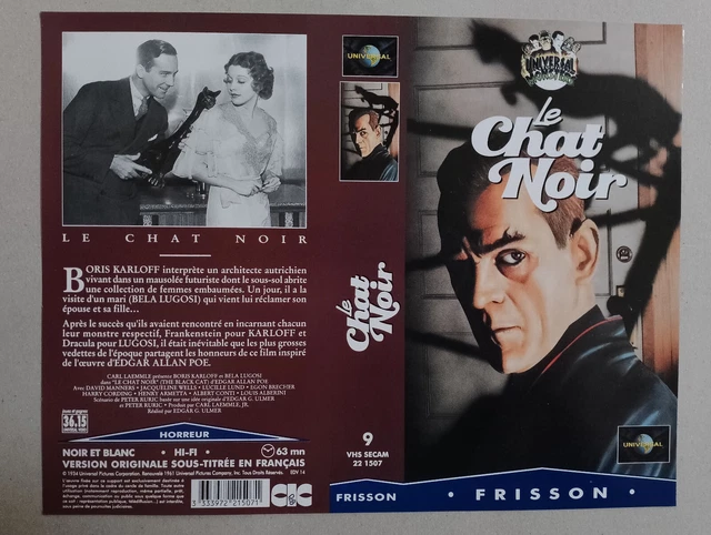 JAQUETTE VHS - Le Chat Noir - Vhs Sleeve - Cic - Bela Lugosi - Boris ...