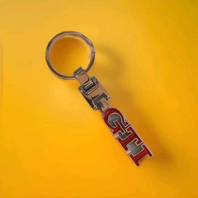 NEW GENUINE METAL Vw New Logo Design Volkswagen Keyring Chrome ...