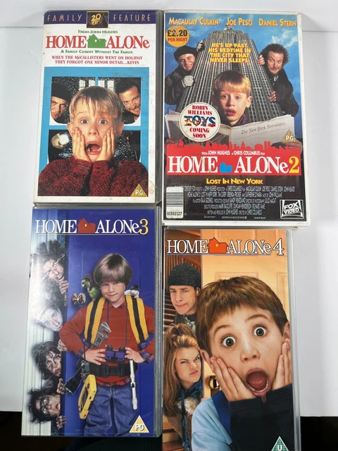 HOME ALONE 1, 2, 3, 4 VHS Video Bundle Trilogy Original Vintage £24.95 ...
