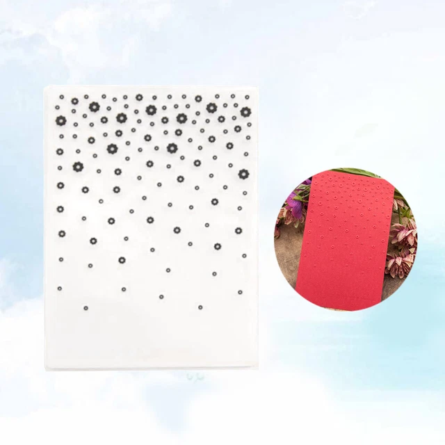 PLASTIC BUMP EMBOSSING Template cartella stencil per album scrapbooking ...