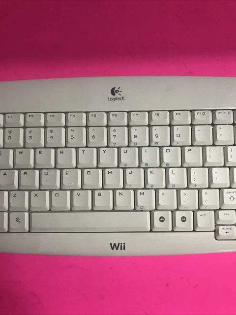 NINTENDO WII (LOGITECH Wireless Keyboard)NO USB Dongle) KG-0802 Tested ...