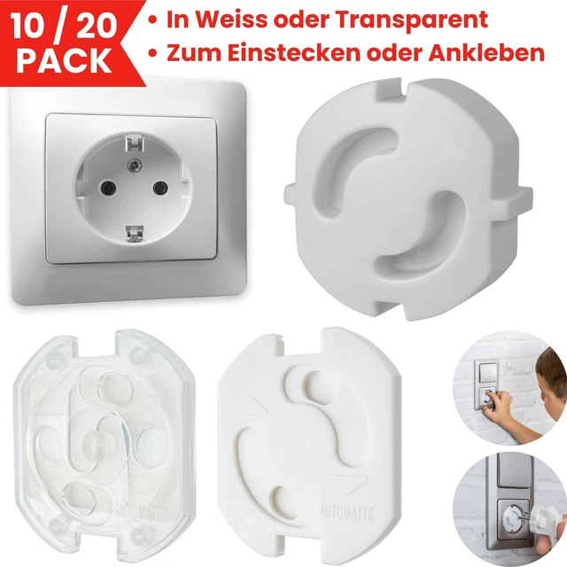 STECKDOSEN KINDERSICHERUNG STECKDOSE Schuko Typ F Babysicherung ...