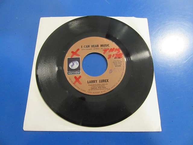 RARE 70'S 45 RPM Record LARRY LUREX / I Can Hear Music / Freddie ...