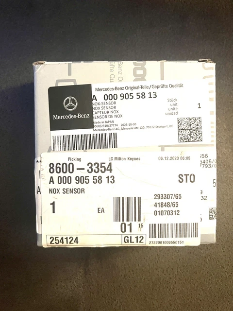 ORIGINALE MERCEDES BENZ W907 W910 W213 GLE GLS W223 A0009055813 Sensore ...