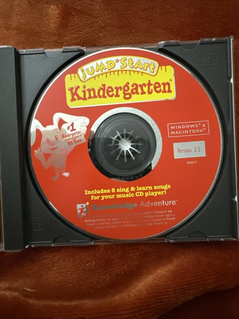 KNOWLEDGE ADVENTURE JUMPSTART Kindergarten for PC Mac Users Guide Age 4 ...