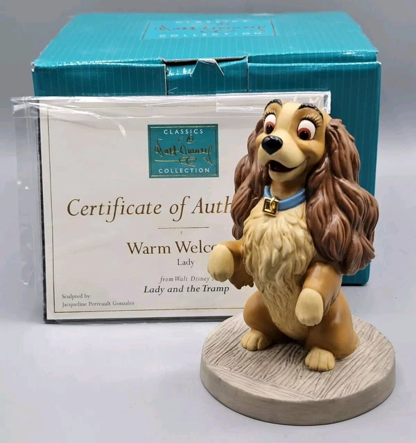 WALT DISNEY CLASSICS Lady "Warm Welcome" Lady and the Tramp Figurine w ...
