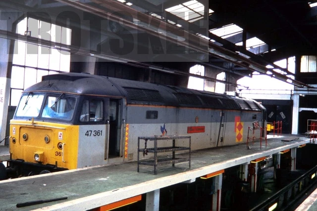 35MM SLIDE BR British Railways Diesel Loco 47361 Class 47 1991 Orig £4. ...