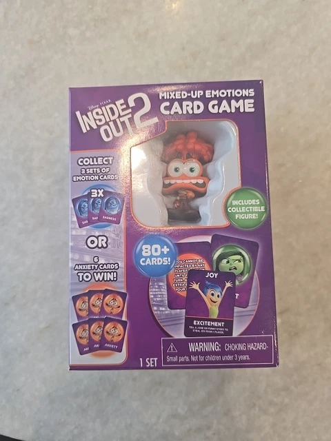 DISNEY PIXAR INSIDE Out 2 Mixed-Up Emotions Card Game W/ Collectible ...