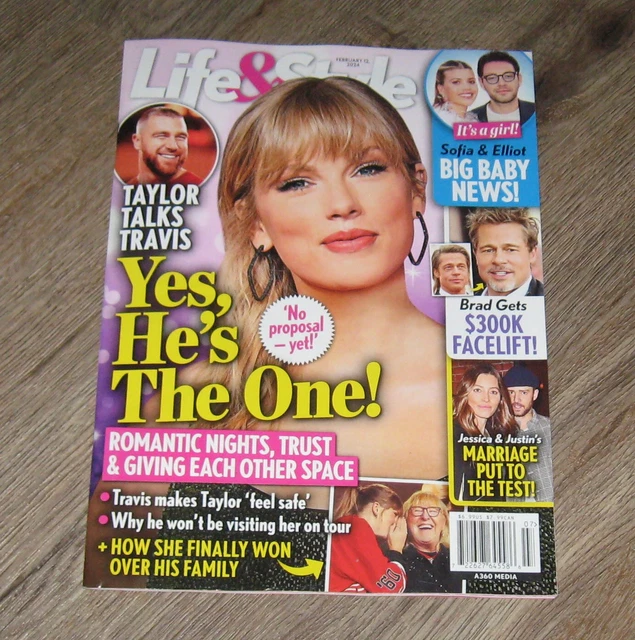 LIFE & STYLE 2024 magazine Travis Kelce TAYLOR SWIFT Selena Gomez SOFIA ...