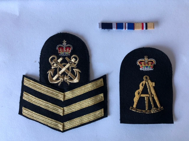 ROYAL NAVY PETTY Officer Rank And Trade Badges £4.99 - PicClick UK