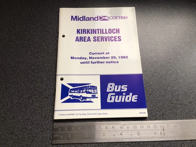 MIDLAND SCOTTISH BUS Group Kirkintilloch Timetable Booklet November ...