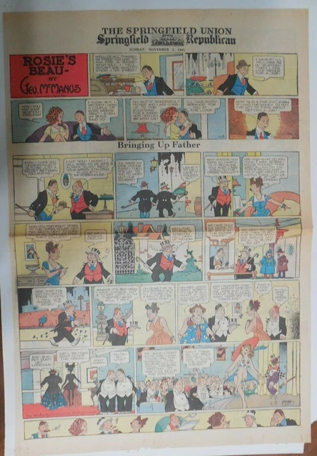 BRINGING UP FATHER Sunday by George McManus from 11/2/1941 Full Page ...