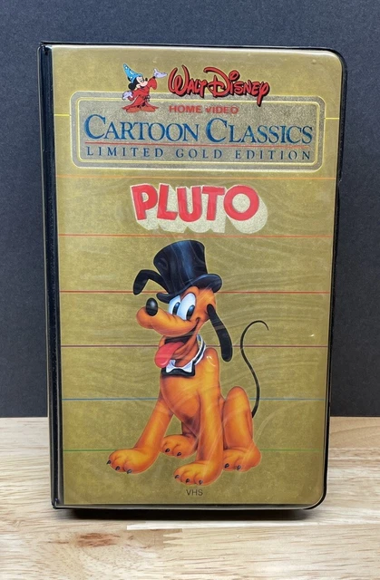 PLUTO - CARTOON Classics Limited Gold Edition - Walt Disney -VHS Black ...