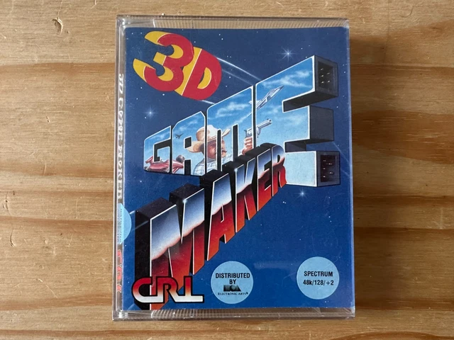 3D GAME MAKER (CRL) ZX Spectrum 48k/128k cassette. Tested/Working £11. ...