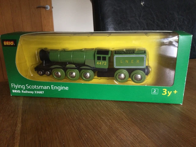 GENUINE BRIO 33687 Wooden Flying Scotsman Classic Vintage train with ...