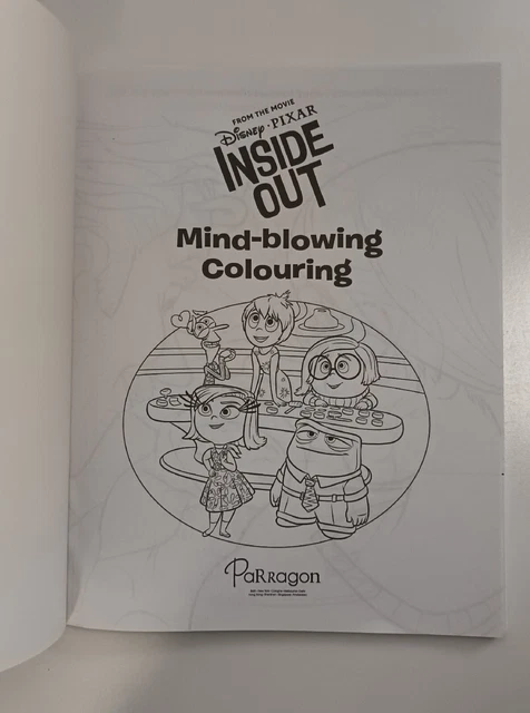DISNEY PIXAR INSIDE Out Mind-Blowing Colouring Story Book 2015 £12.59 ...