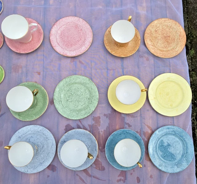 SUPERB FULL TEA set of 6 Royal Albert Gossamer Bone China. See photos ...